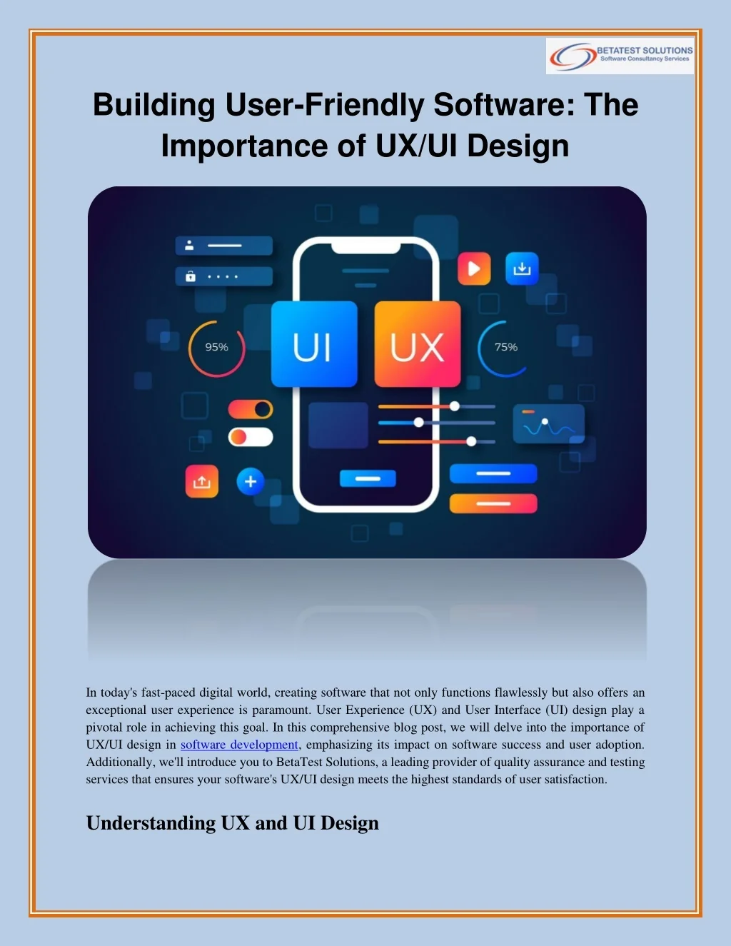 PPT - Building User-Friendly Software: The Importance of UX/UI Design ...