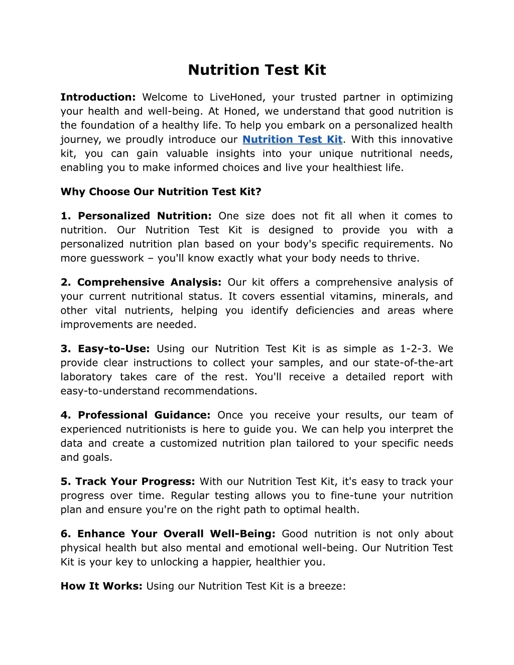 PPT - Nutrition Test Kit PowerPoint Presentation, free download - ID ...