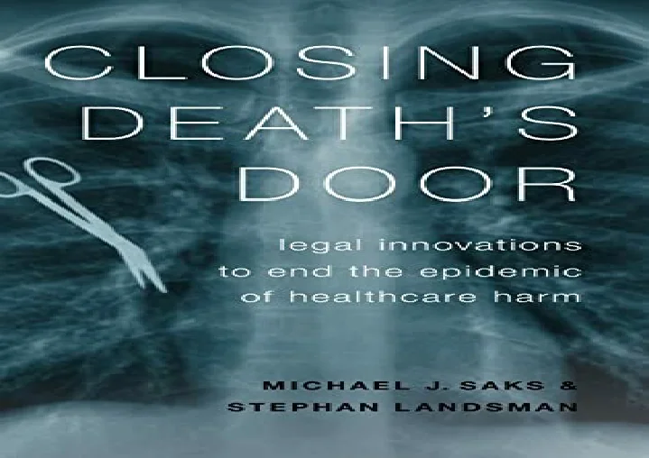 PPT - GET (️PDF️) DOWNLOAD Closing Death's Door: Legal Innovations to End the Epidemic of ...
