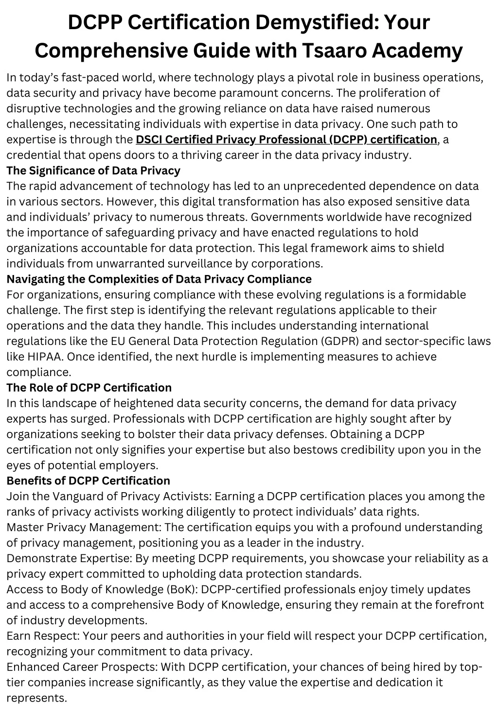 PPT - DCPP Certification Demystified Your Comprehensive Guide with ...