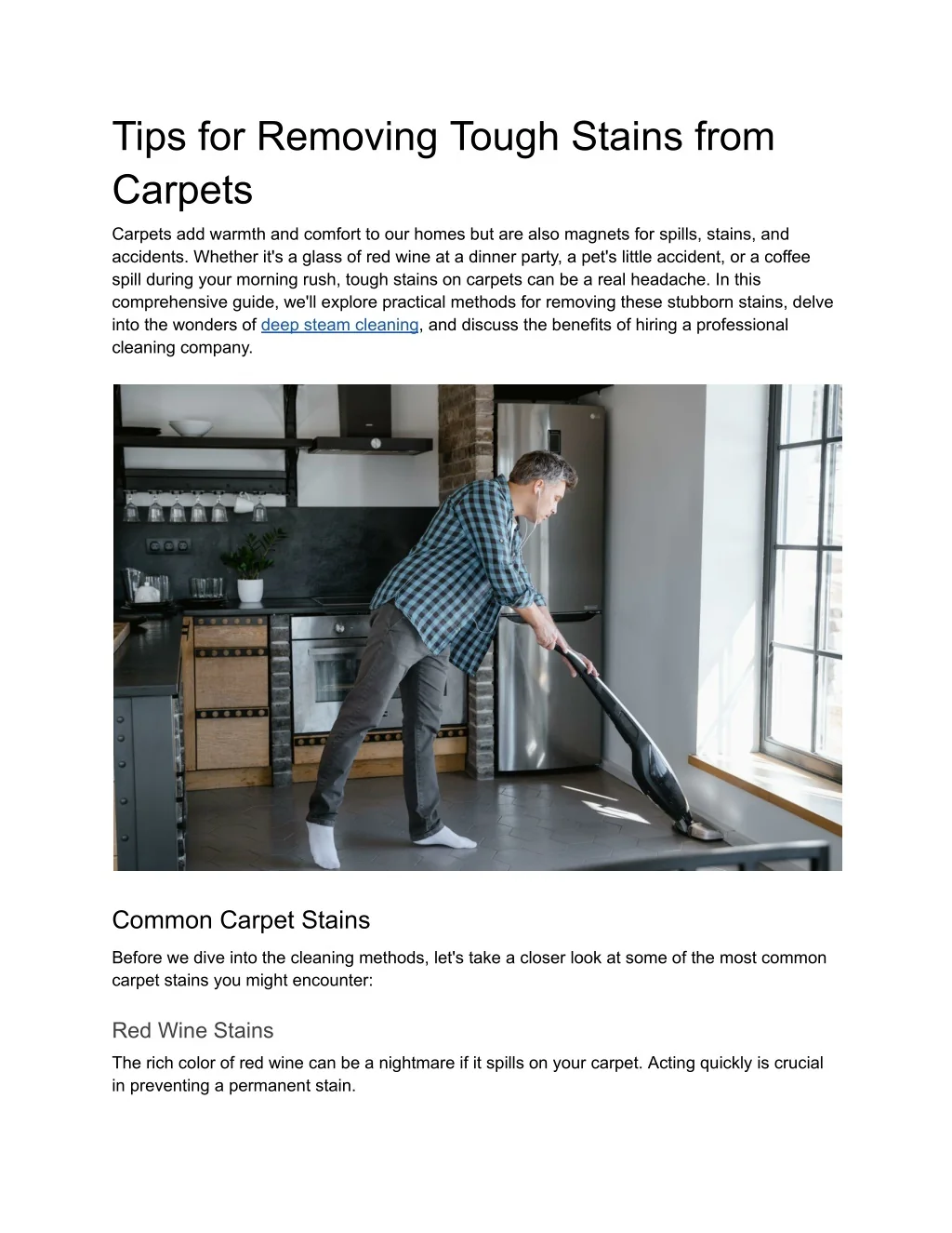 PPT - Tips for Removing Tough Stains from Carpets PowerPoint ...