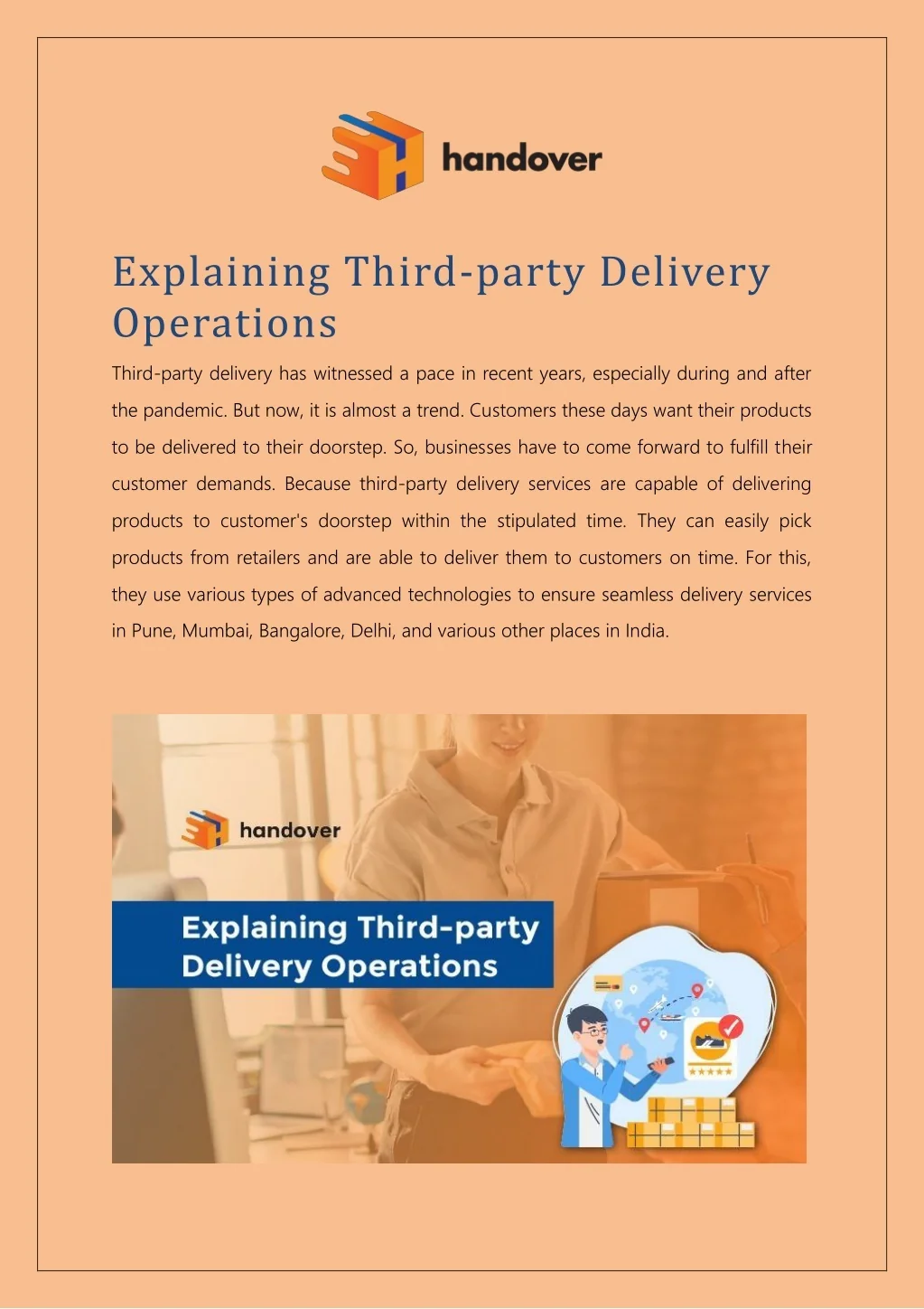 PPT - Explaining Third Delivery Service - Handover PowerPoint ...