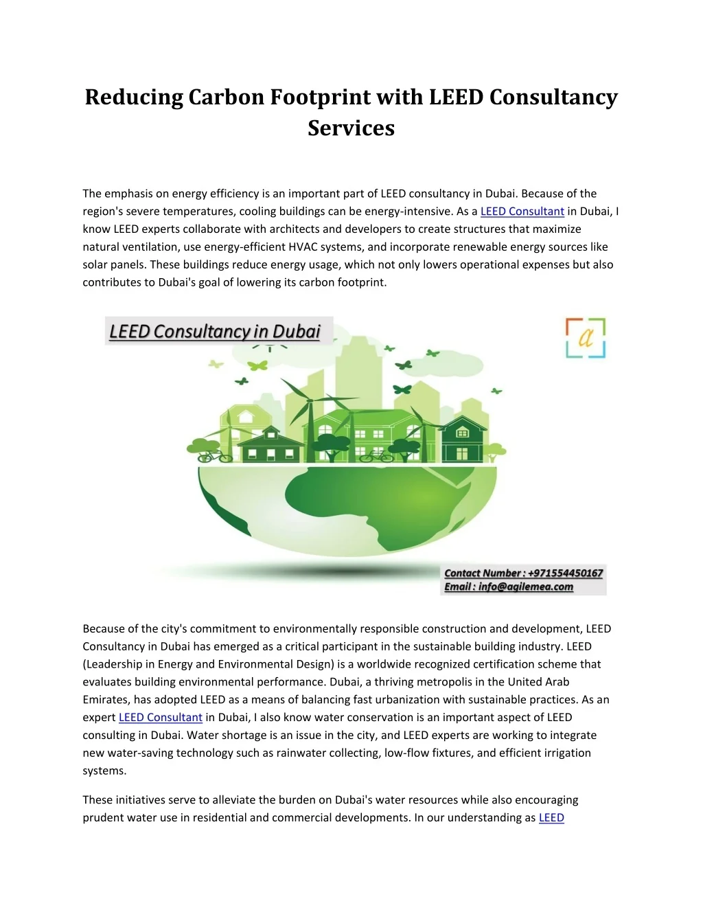 PPT - Reducing Carbon Footprint with LEED Consultancy Services ...