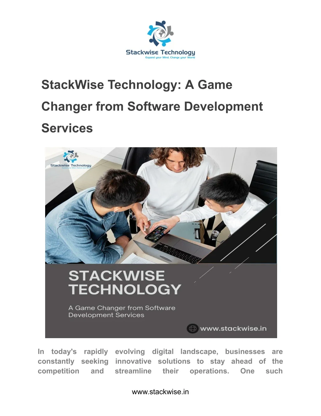 PPT - StackWise Technology_ A Game Changer from Software Development Services PowerPoint ...