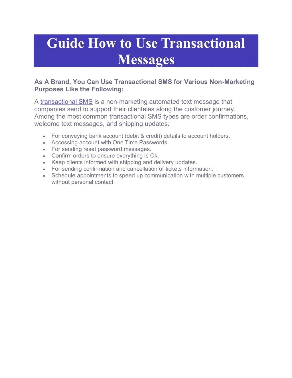PPT - Guide How to Use Transactional Messages PowerPoint Presentation ...