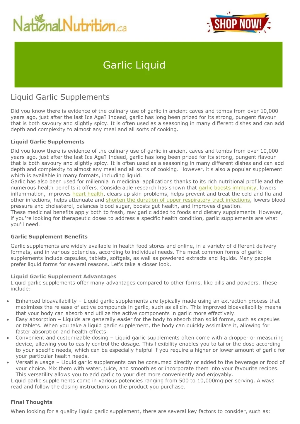 PPT - Garlic Liquid PowerPoint Presentation, free download - ID:12497534