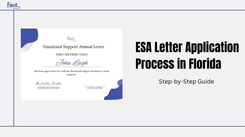 PPT - ESA Letter Application Process in Florida: Step-by-Step Guide ...