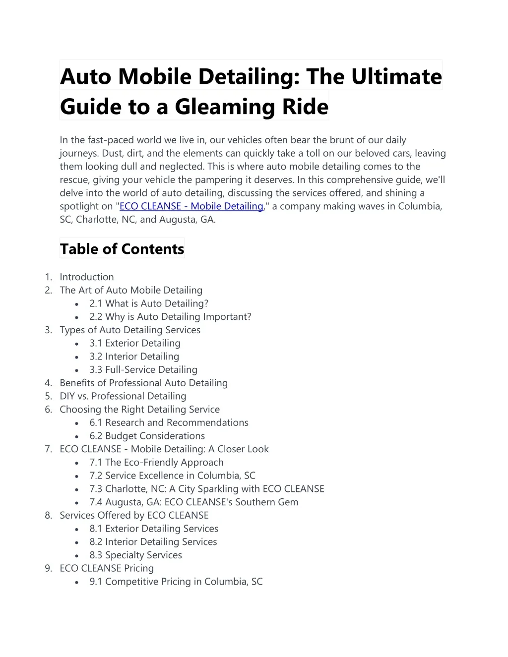 PPT - Auto Mobile Detailing PowerPoint Presentation, free download - ID ...
