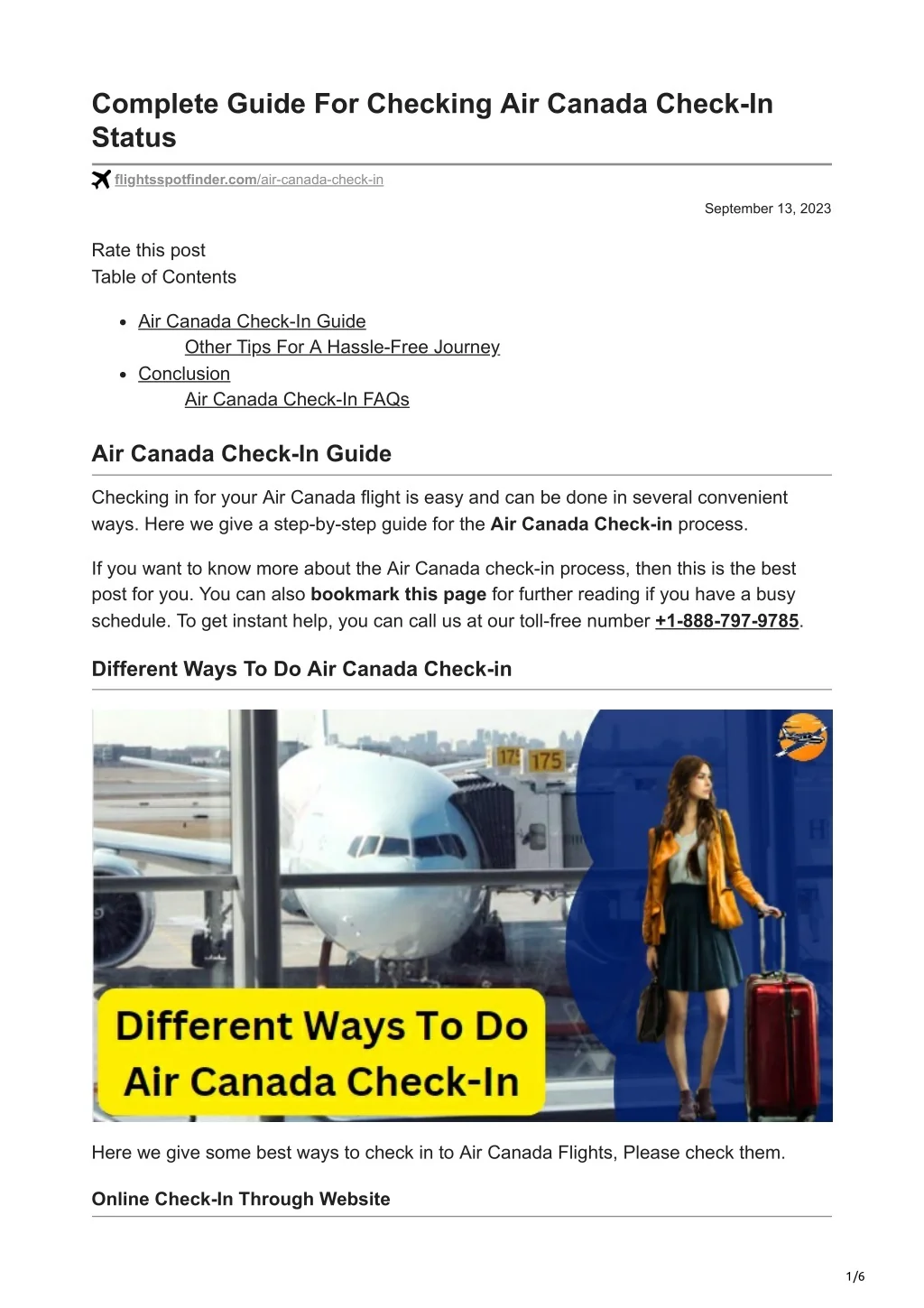PPT - Complete Guide For Checking Air Canada Check-In Status PowerPoint ...