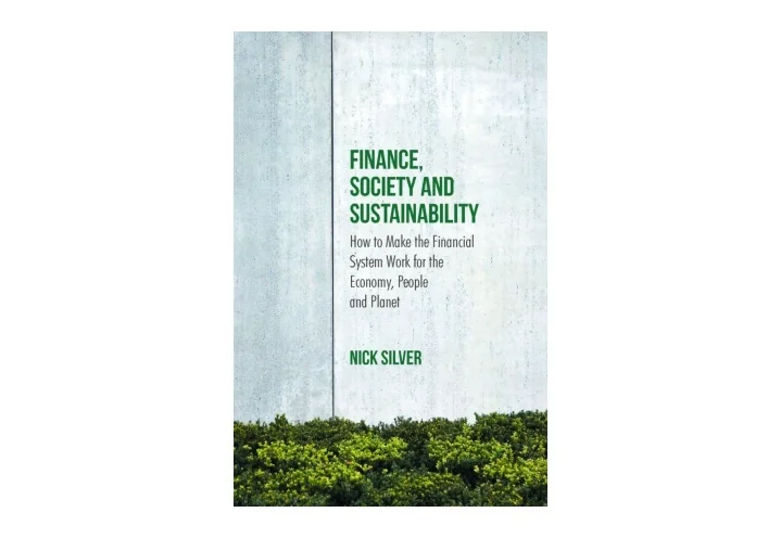 PPT - Download Finance Society and Sustainability How to Make the ...