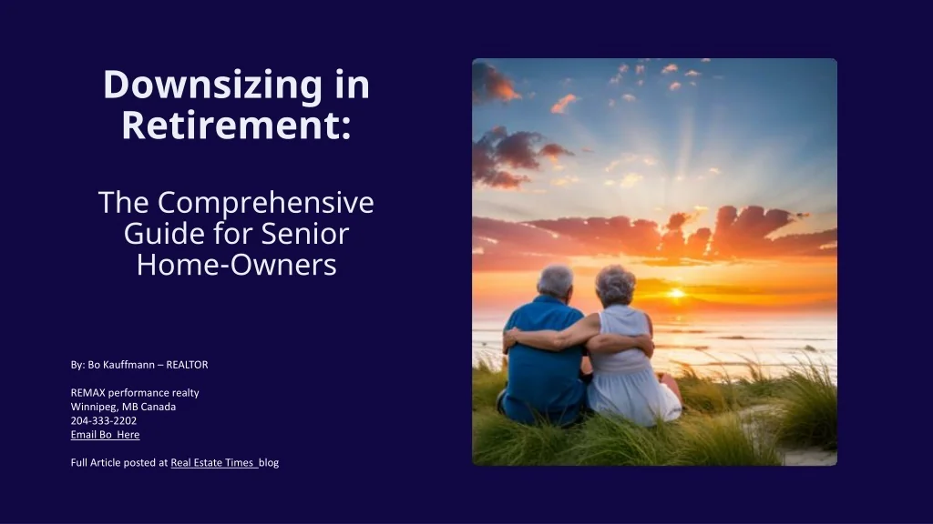PPT - Downsizing in Retirement: Comprehensive Guide For Senior ...