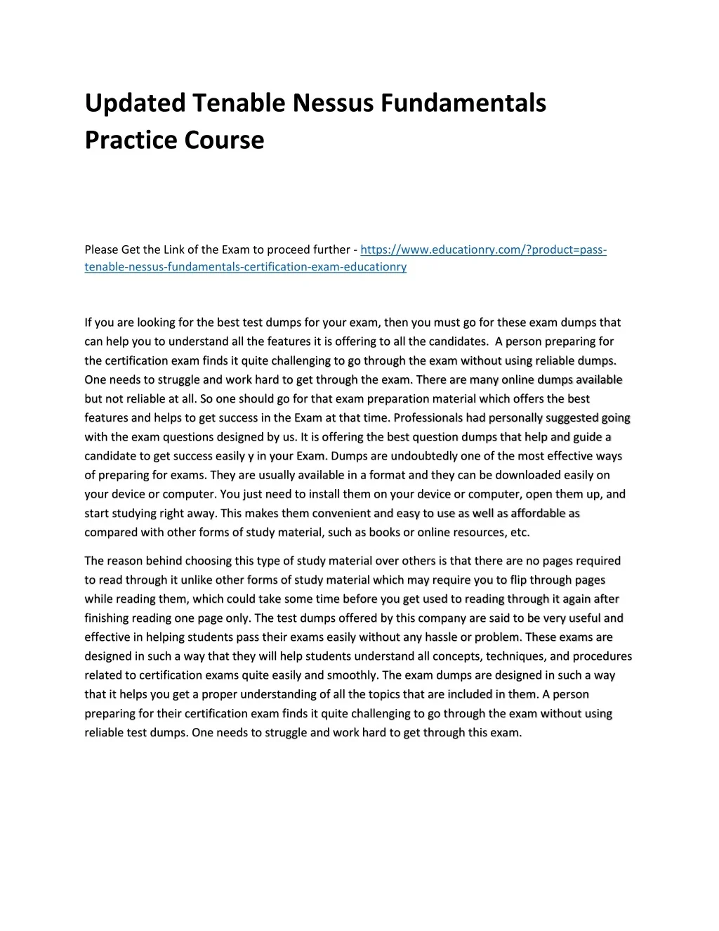 PPT - Updated Tenable Nessus Fundamentals Practice Course PowerPoint ...