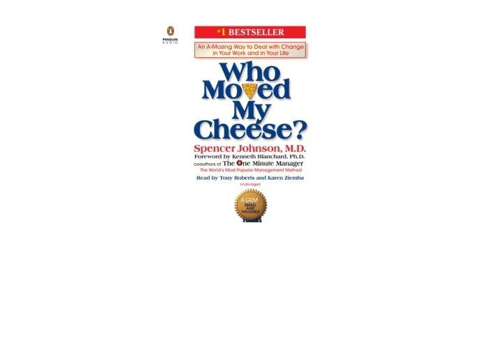 PPT - Download PDF Who Moved My Cheese An A Mazing Way to Deal with ...