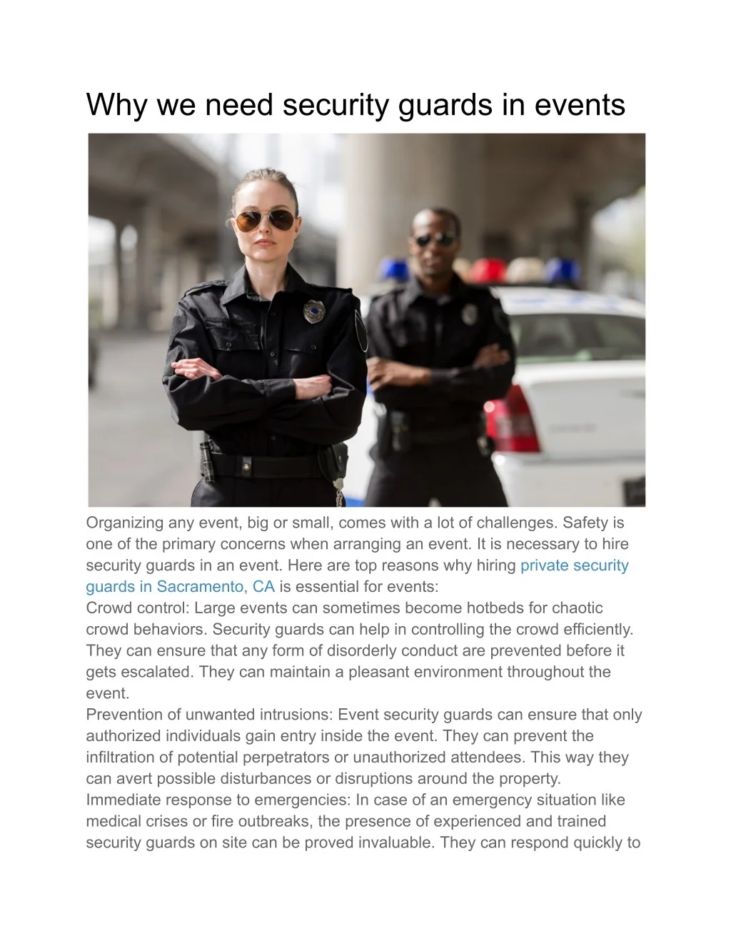 PPT - Why we need security guards in events PowerPoint Presentation ...