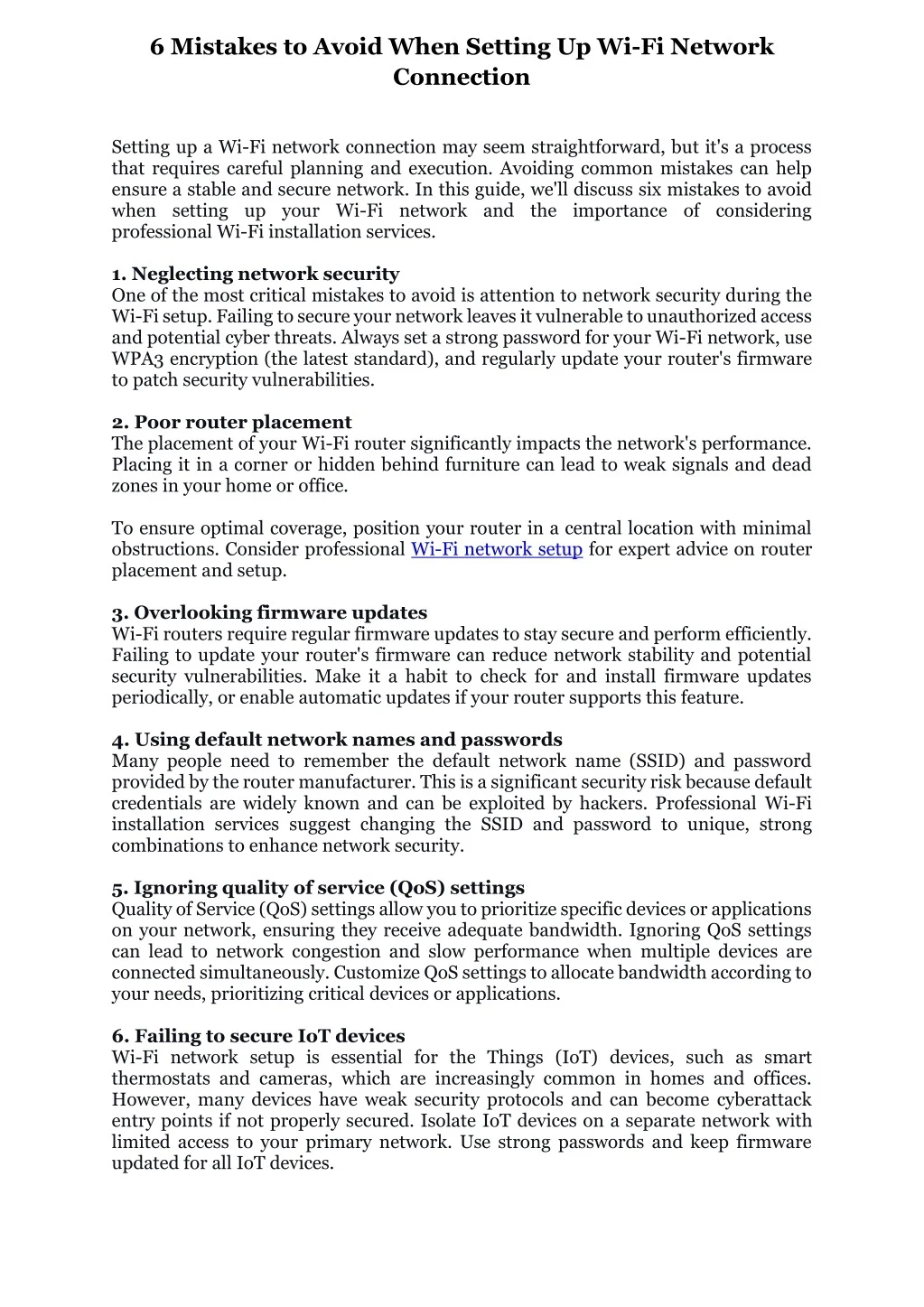 PPT - 6 Mistakes to Avoid When Setting Up WiFi Network Connection PowerPoint Presentation - ID ...