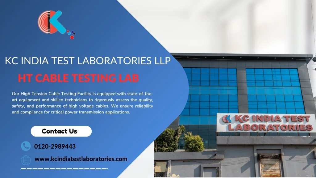 PPT - HT Cable Testing lab - KC India Test Laboratories PowerPoint ...