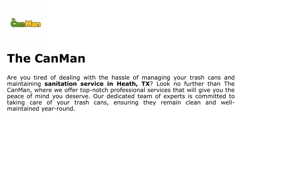 PPT - The CanMan PowerPoint Presentation, free download - ID:12521030