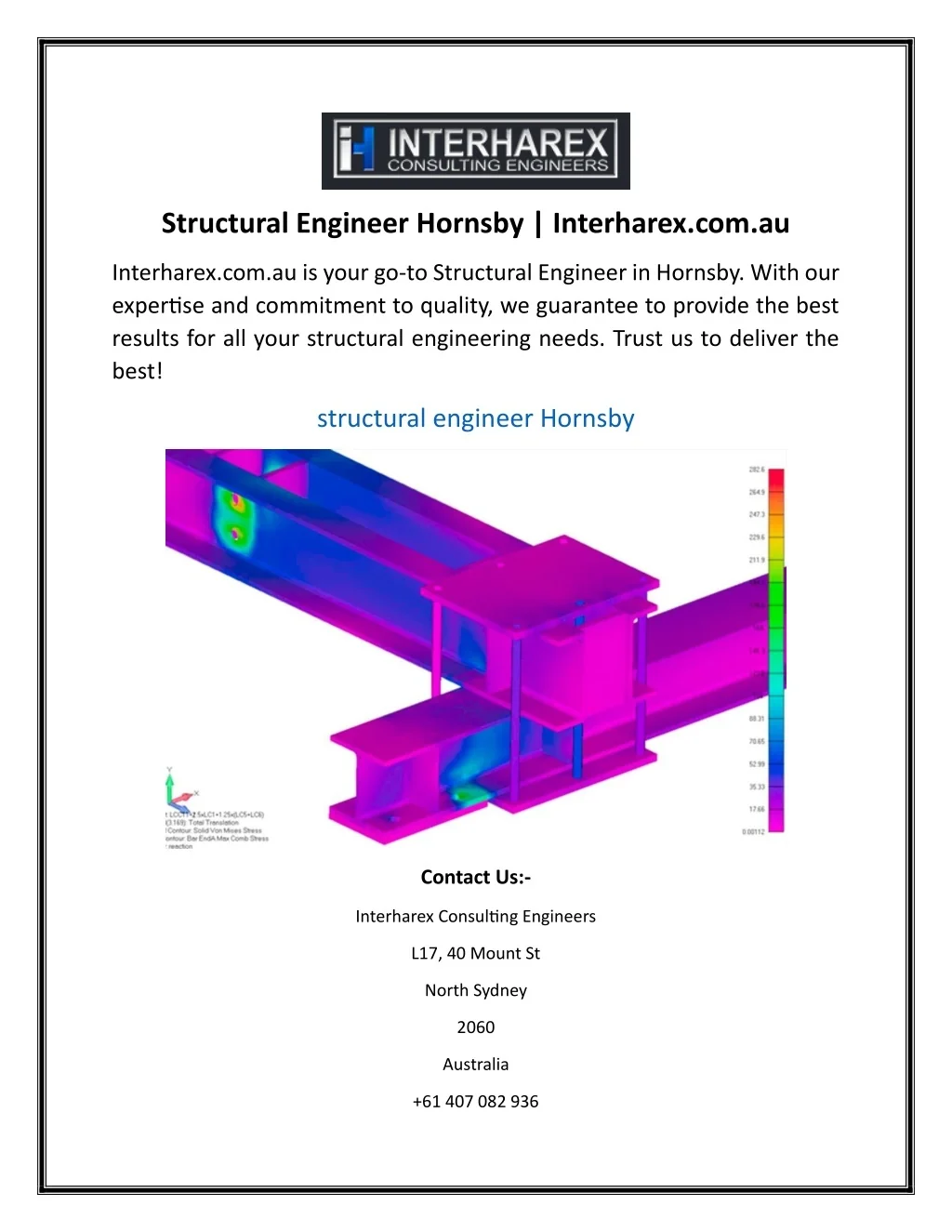 PPT - Structural Engineer Hornsby Interharex.com PowerPoint ...