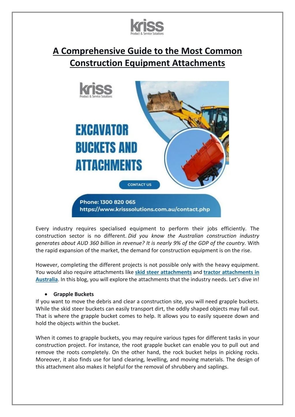PPT - A Comprehensive Guide to the Most Common Construction Equipment ...