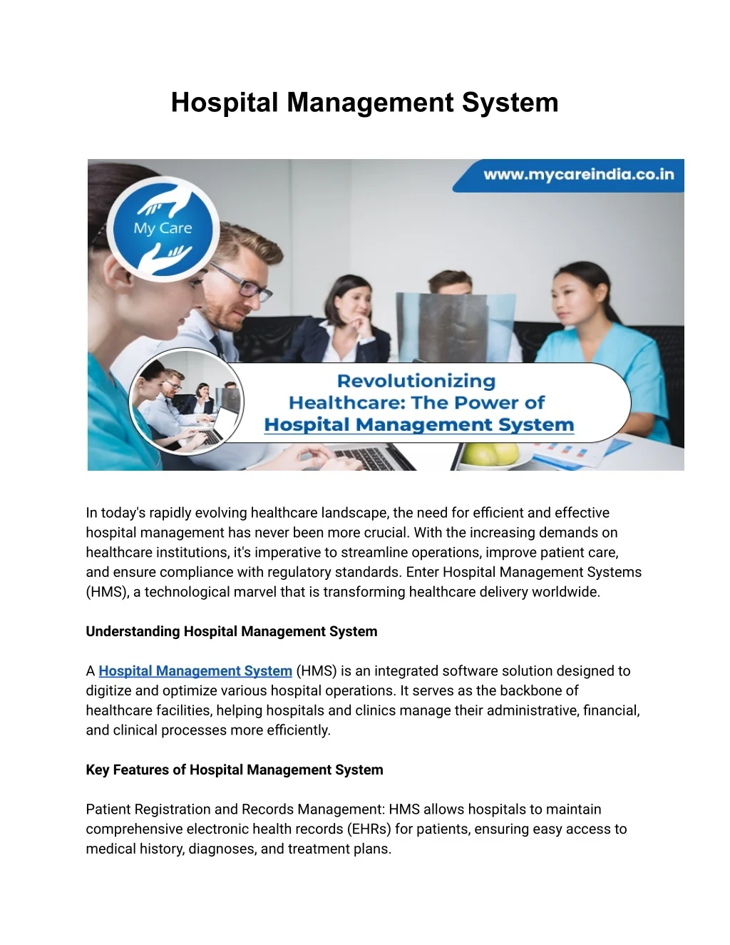 PPT - Hospital Management System PowerPoint Presentation, free download ...