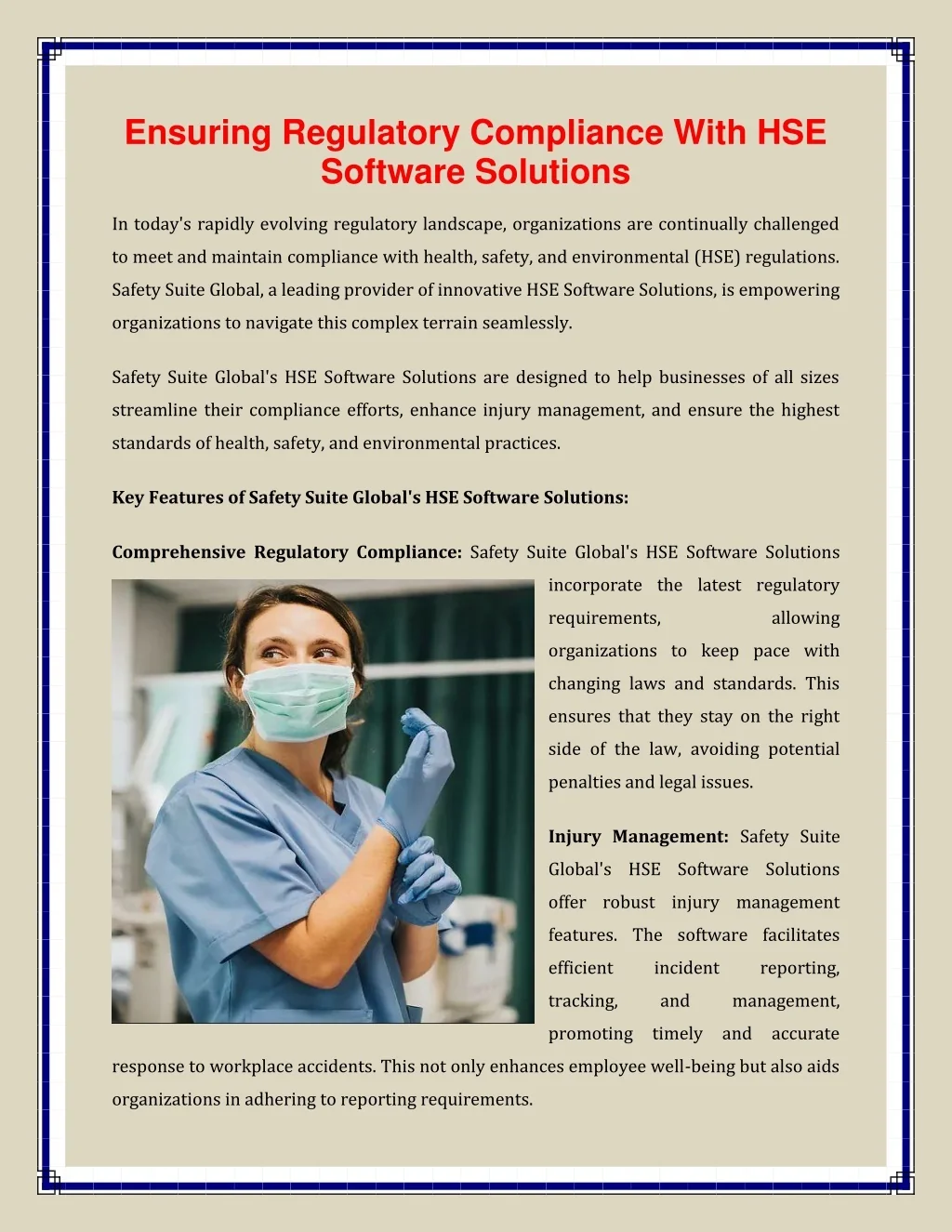 PPT - Ensuring Regulatory Compliance With HSE Software Solutions ...
