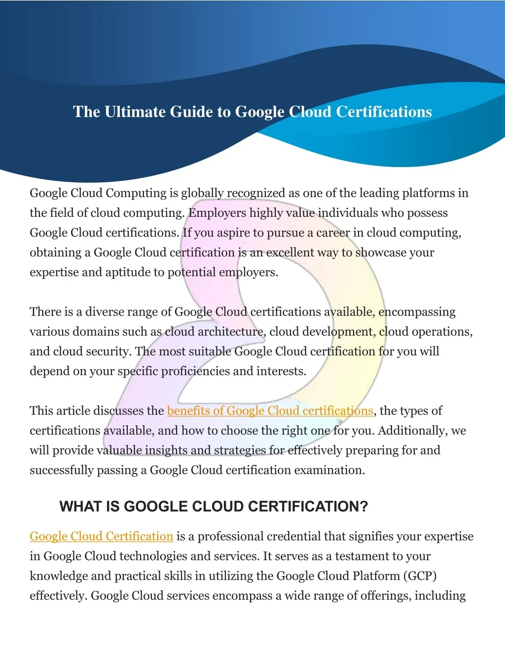 PPT - The Ultimate Guide to Google Cloud Certifications PowerPoint Presentation - ID:12524877