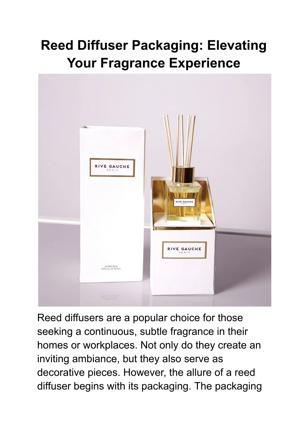 PPT - Reed Diffuser Packaging_ Elevating Your Fragrance Experience PowerPoint Presentation - ID ...