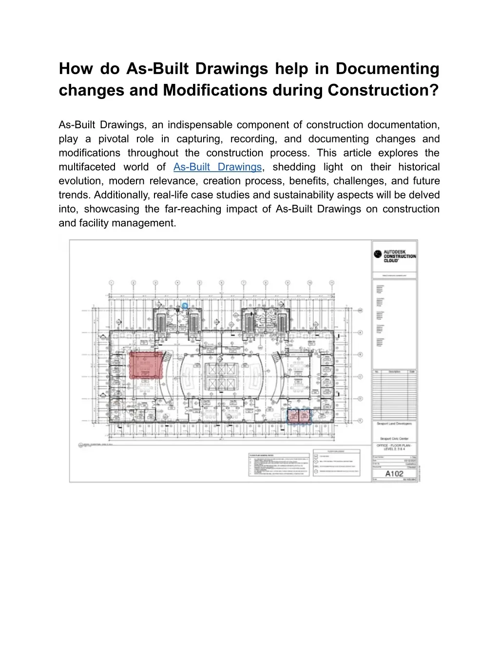 PPT - How do As-Built Drawings help in Documenting changes and ...
