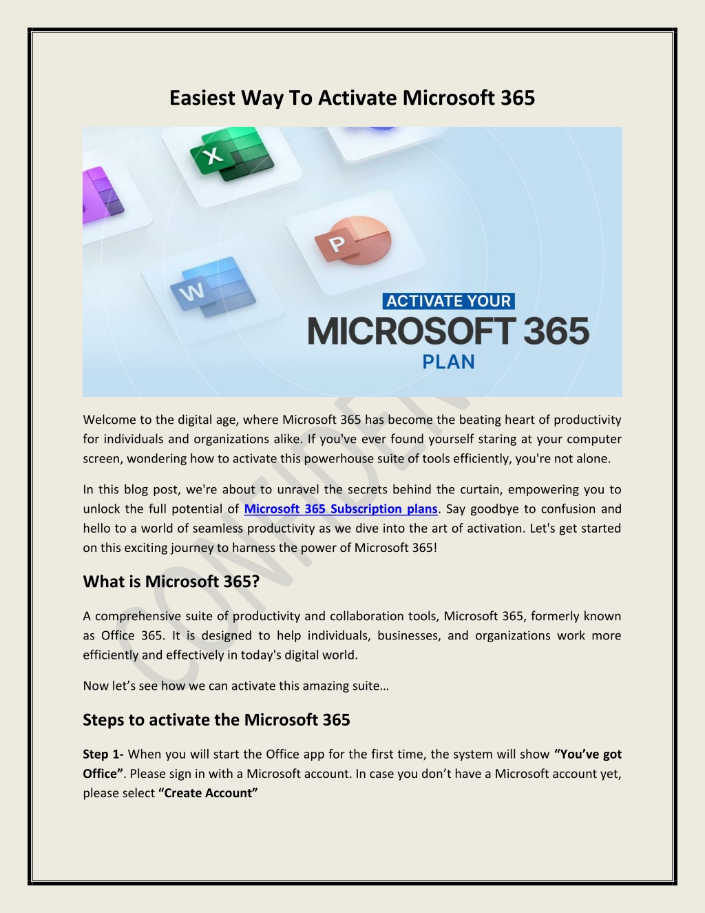 PPT - Easiest Way To Activate Microsoft 365 PowerPoint Presentation ... PPT - Easiest Way To Activate Microsoft 365 PowerPoint Presentation ...