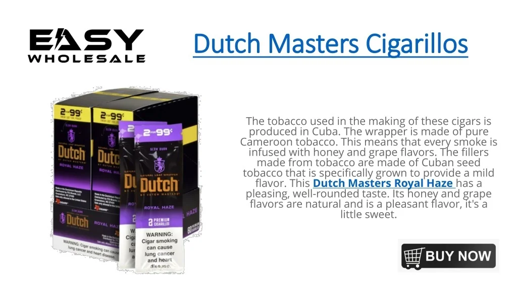 PPT - Dutch Masters Cigarillos PowerPoint Presentation, free download ...