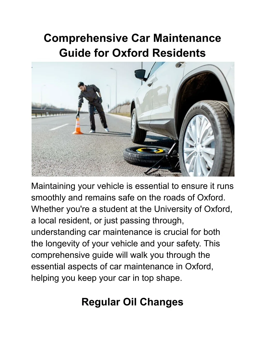 PPT - Comprehensive Car Maintenance Guide for Oxford Residents ...