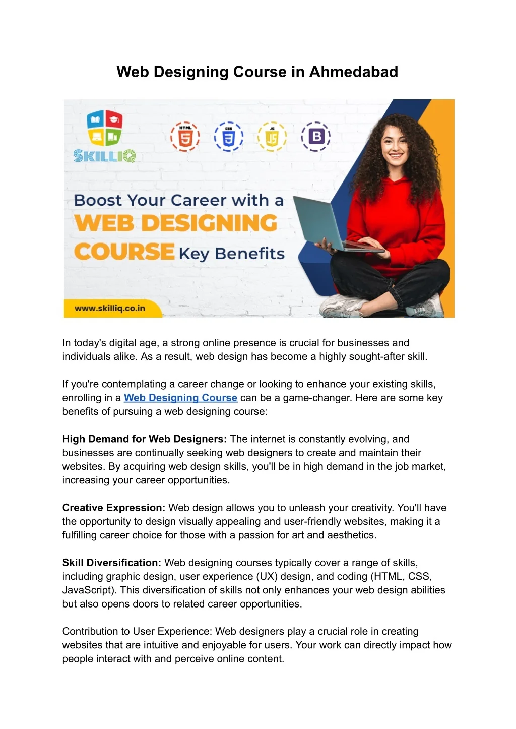 PPT - Web Designing Course in Ahmedabad PowerPoint Presentation, free ...