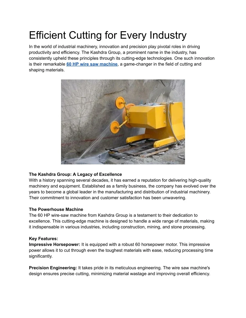PPT - Efficient Cutting for Every Industry PowerPoint Presentation ...