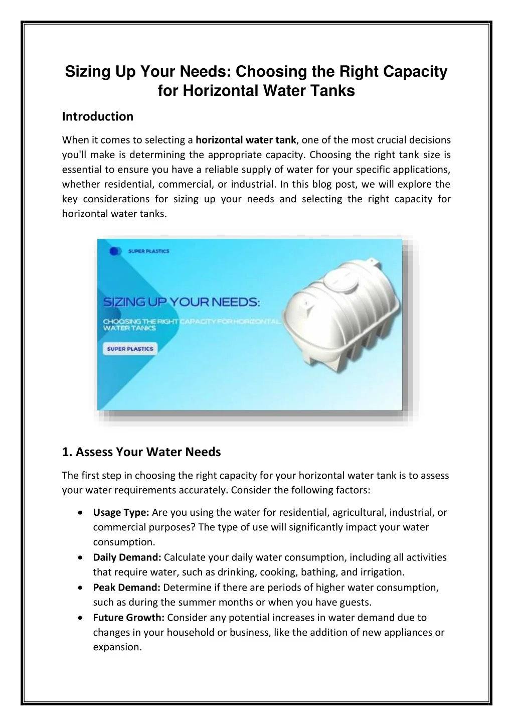 PPT - Sizing Up Your Needs Choosing the Right Capacity for Horizontal ...