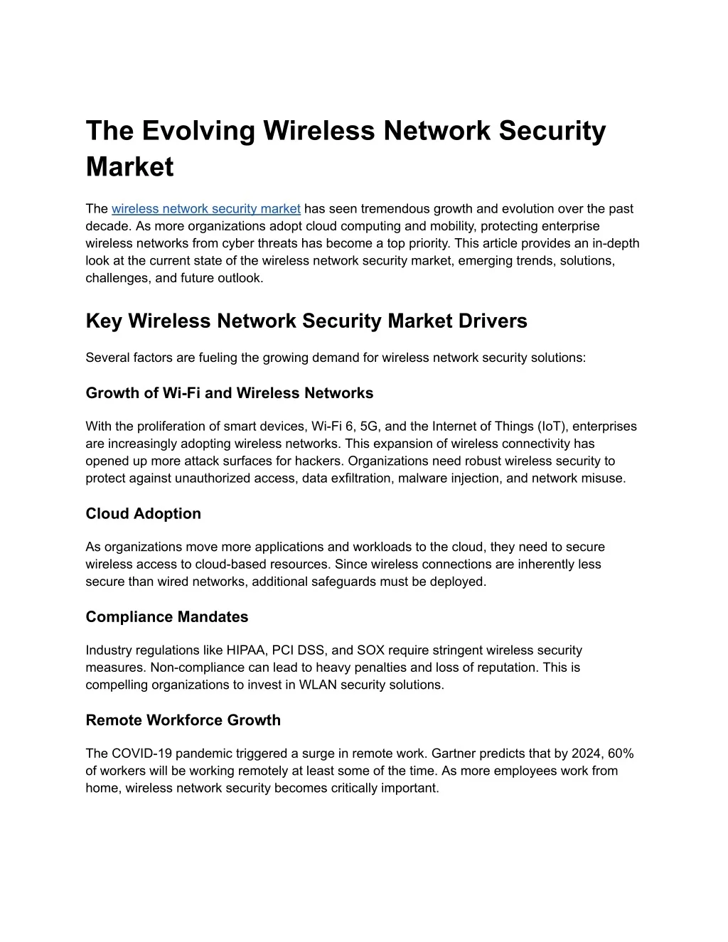 PPT - Evolving Wireless Network Security Market PowerPoint Presentation ...