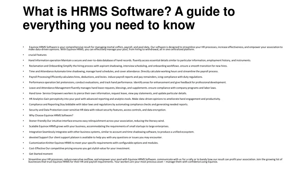 PPT - What is HRMS Software PowerPoint Presentation, free download - ID ...