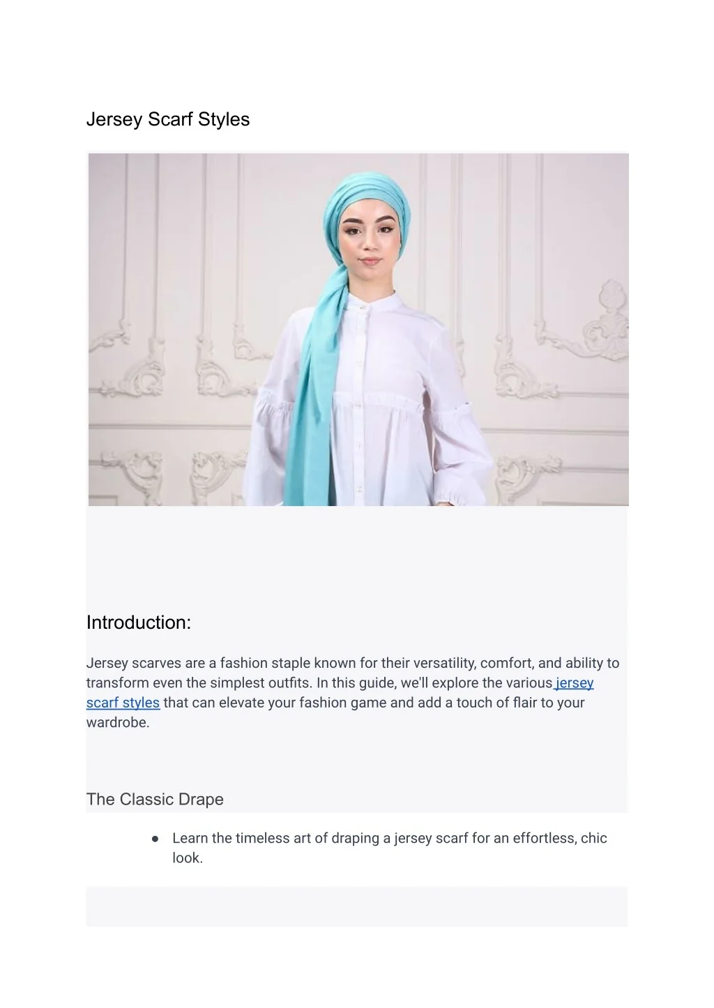 PPT - Jersey Scarf Styles PowerPoint Presentation, free download - ID ...
