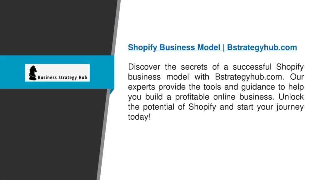 PPT - Shopify Business Model Bstrategyhub.com PowerPoint Presentation ...