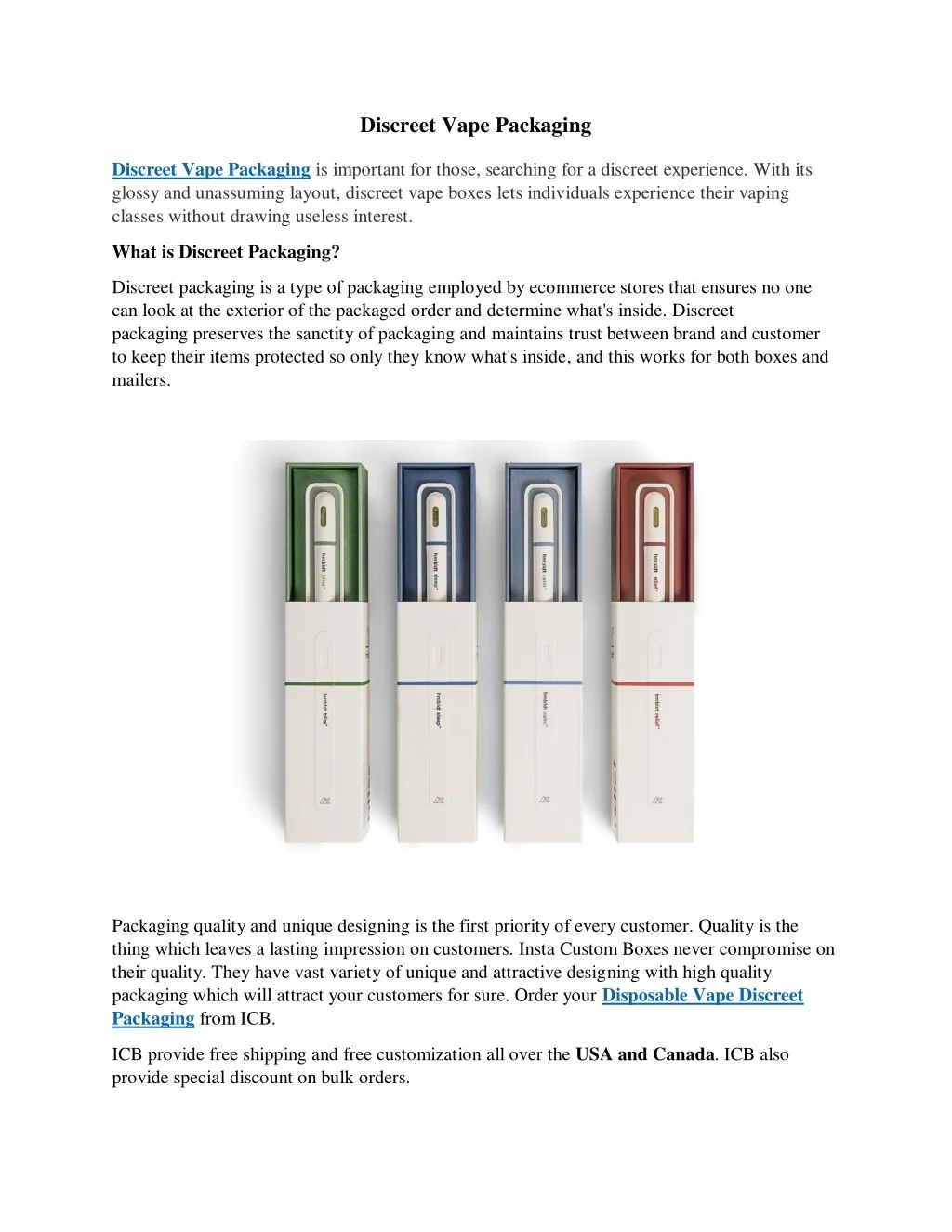 PPT - Discreet Vape Packaging PowerPoint Presentation, free download ...
