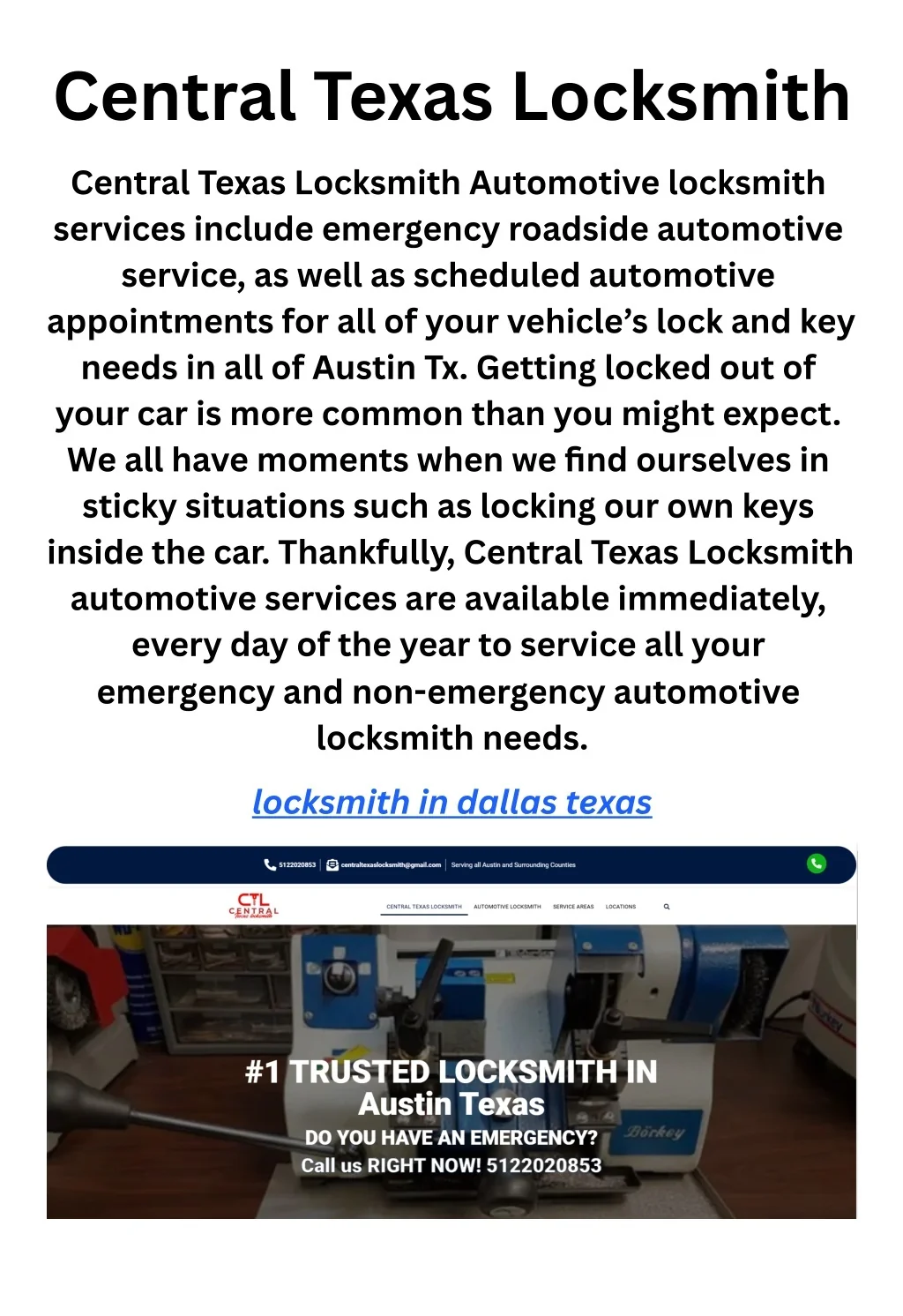 PPT - Central Texas Locksmith PowerPoint Presentation, free download ...