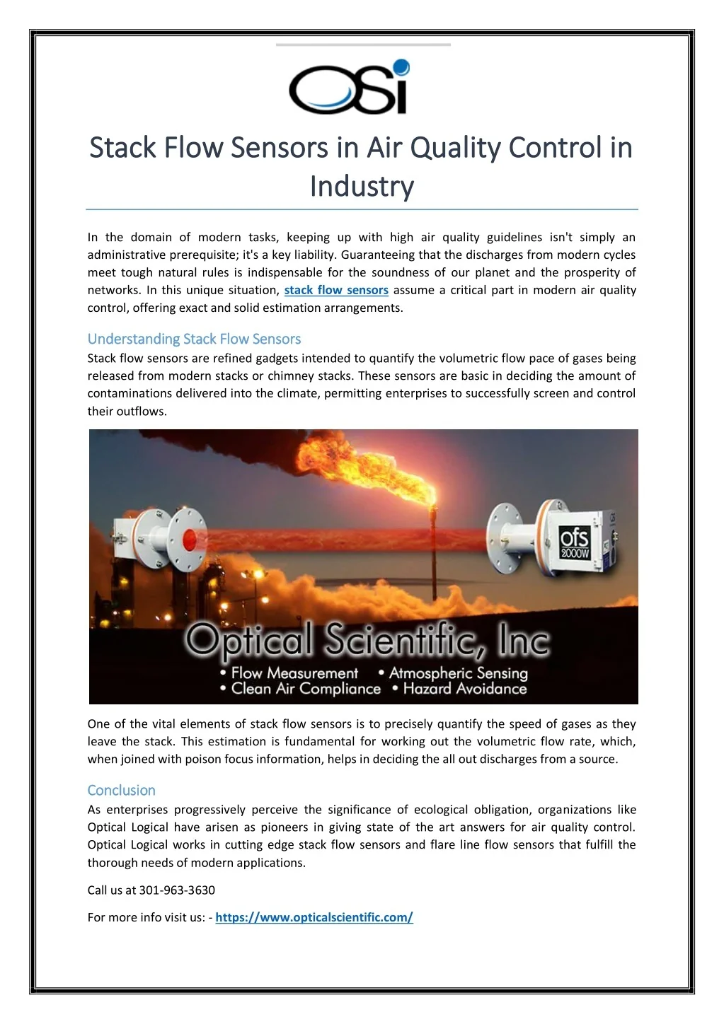 PPT - Stack Flow Sensors in Air Quality Control in Industry PowerPoint Presentation - ID:12550698