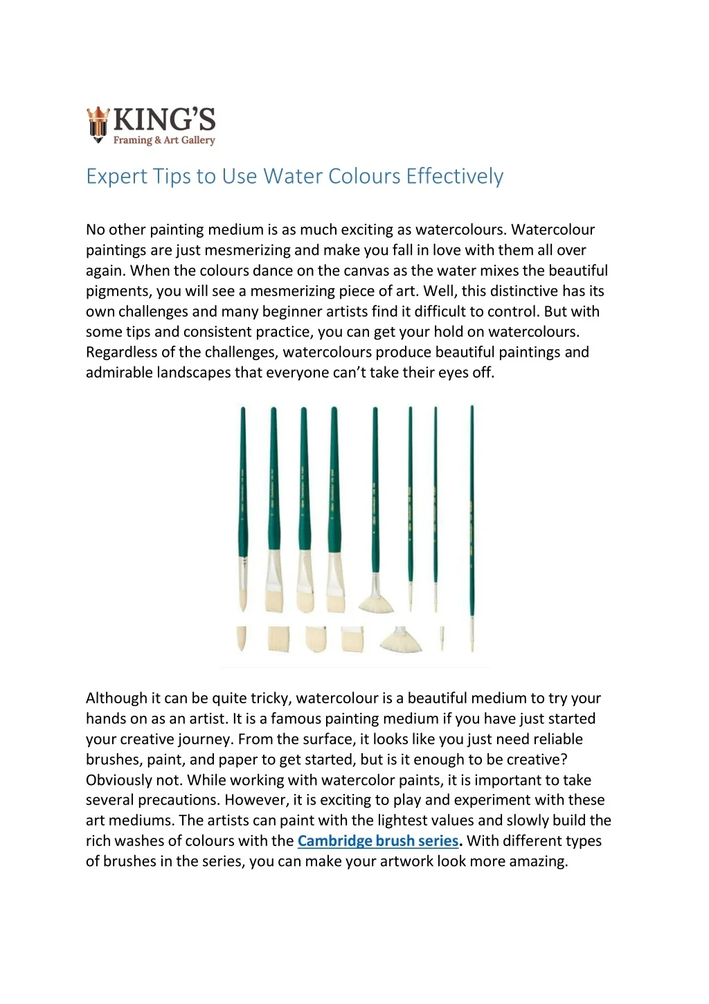 PPT - Expert Tips to Use Water Colours Effectively PowerPoint ...