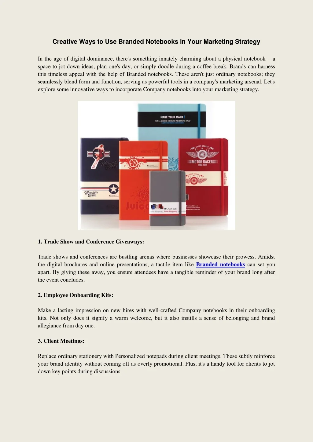 PPT - Creative Ways to Use Branded Notebooks in Your Marketing Strategy ...
