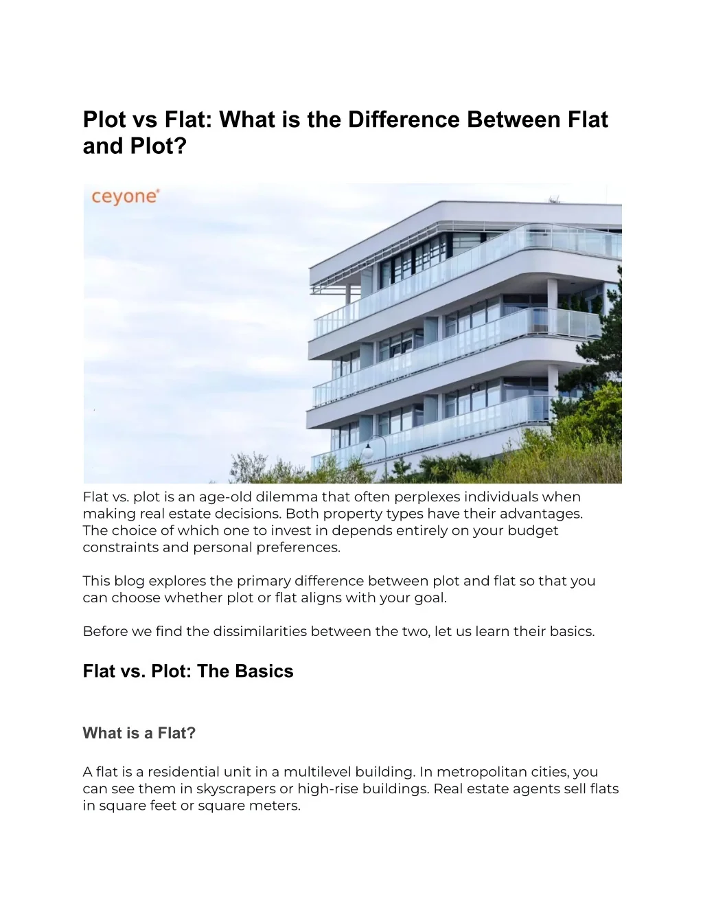 PPT - Plot vs Flat_ What is the Difference Between Flat and Plot ...