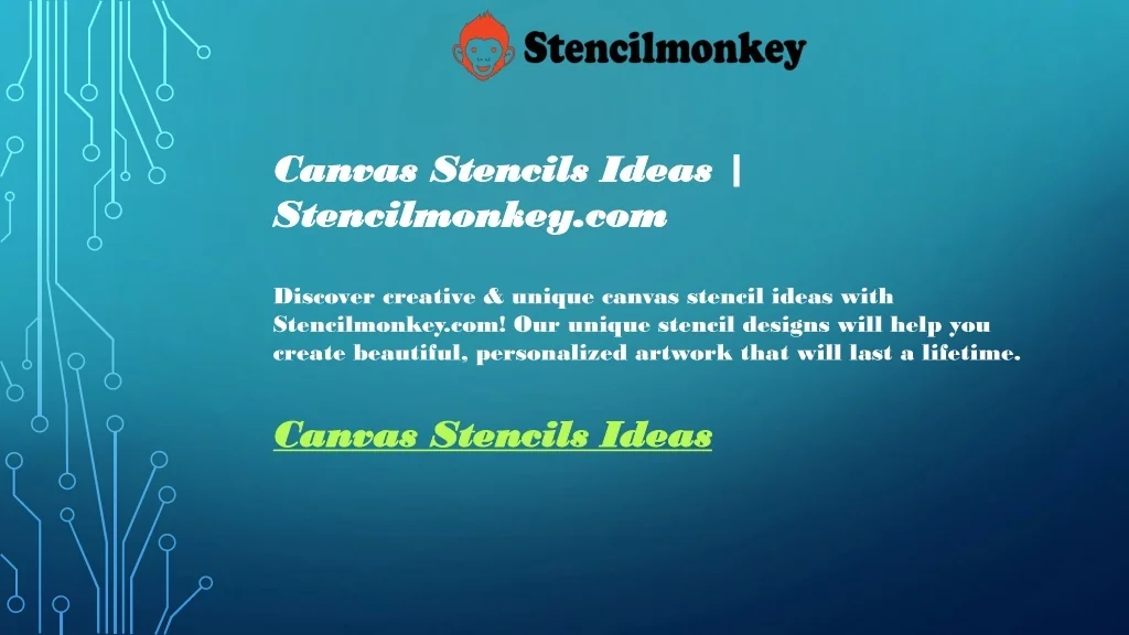 PPT - Canvas Stencils Ideas Stencilmonkey.com PowerPoint Presentation ...