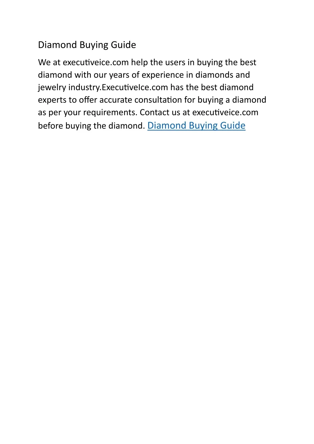 PPT - Diamond Buying Guide PowerPoint Presentation, free download - ID ...