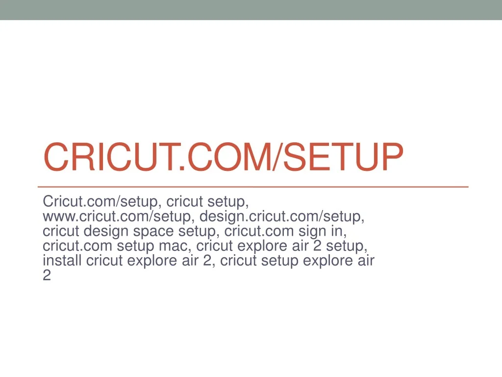 PPT - Cricut.com/setup PowerPoint Presentation, free download - ID:12565742