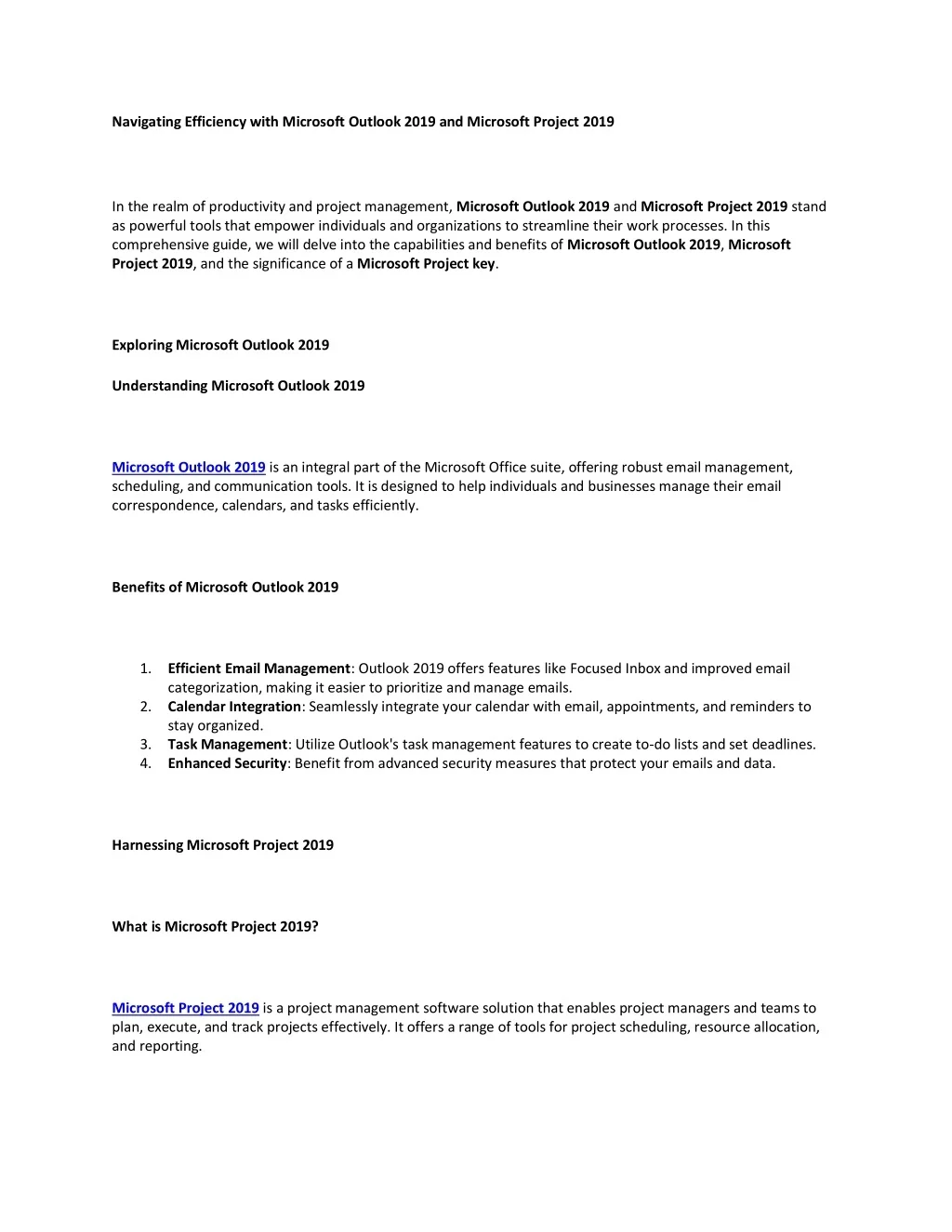 PPT - Navigating Efficiency with Microsoft Outlook 2019 and Microsoft ...