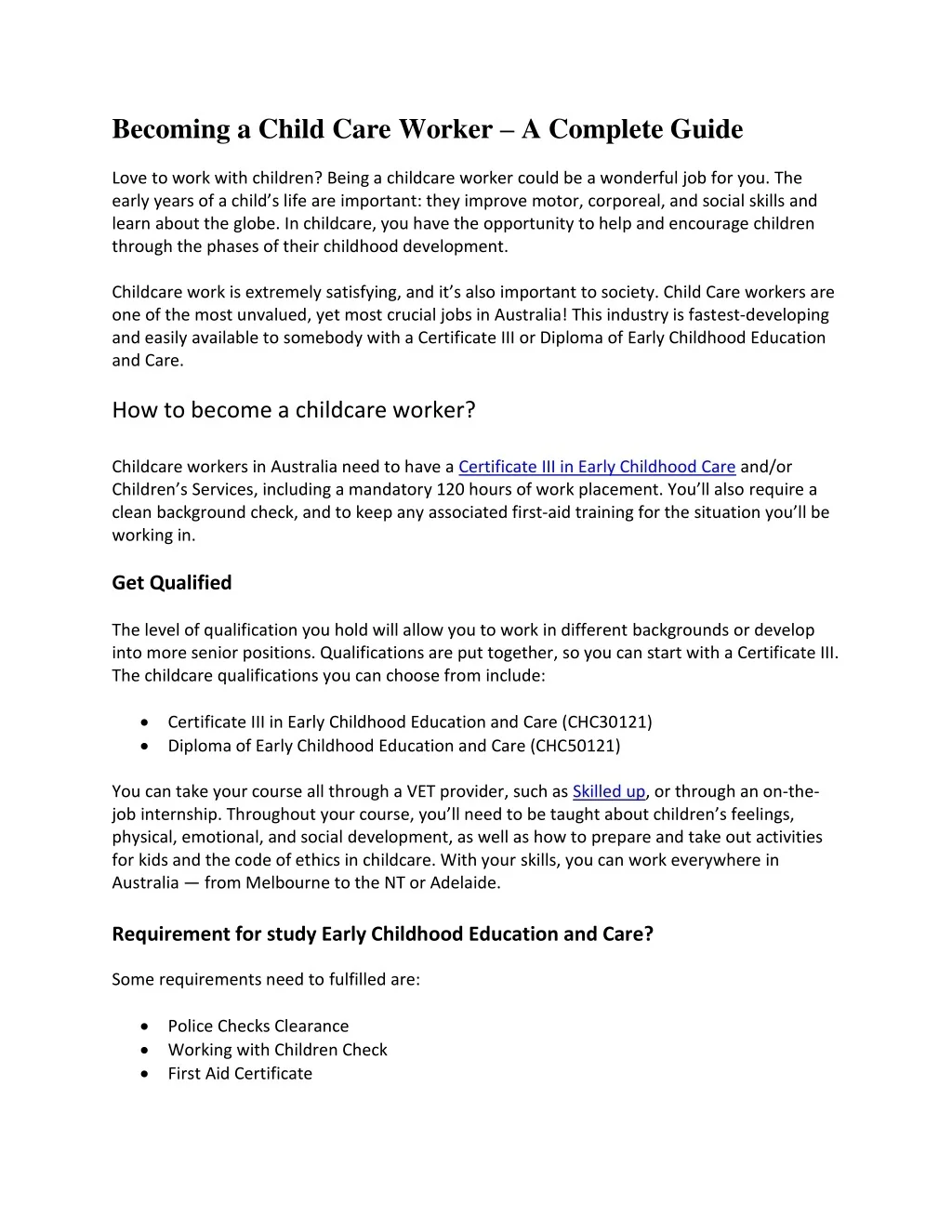 PPT - Becoming a Child Care worker – A Complete Guide PowerPoint ...