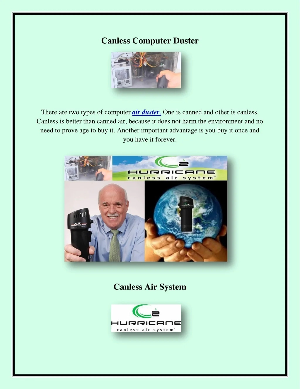 PPT - Canless Computer Duster, canlessair PowerPoint Presentation, free download - ID:12571589